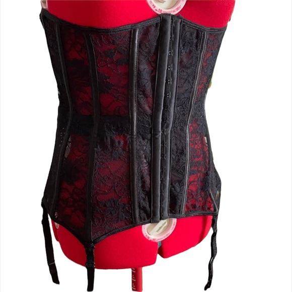 Intimates & Sleepwear | Sheer Lace Under Bust Lace Up Corset Top | Poshmark